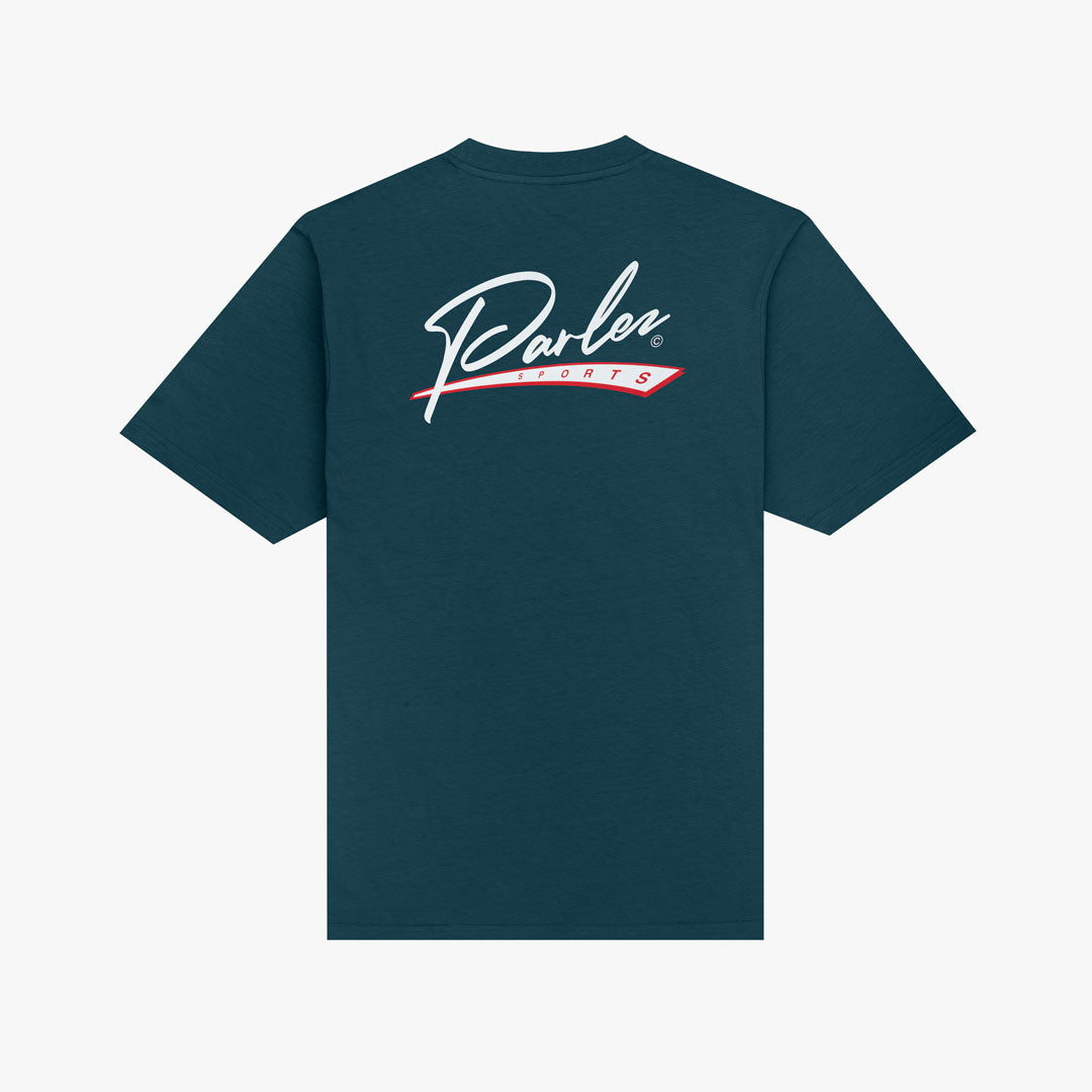 Buy The Parlez Inning T-Shirt Petrol | Parlez Streetwear