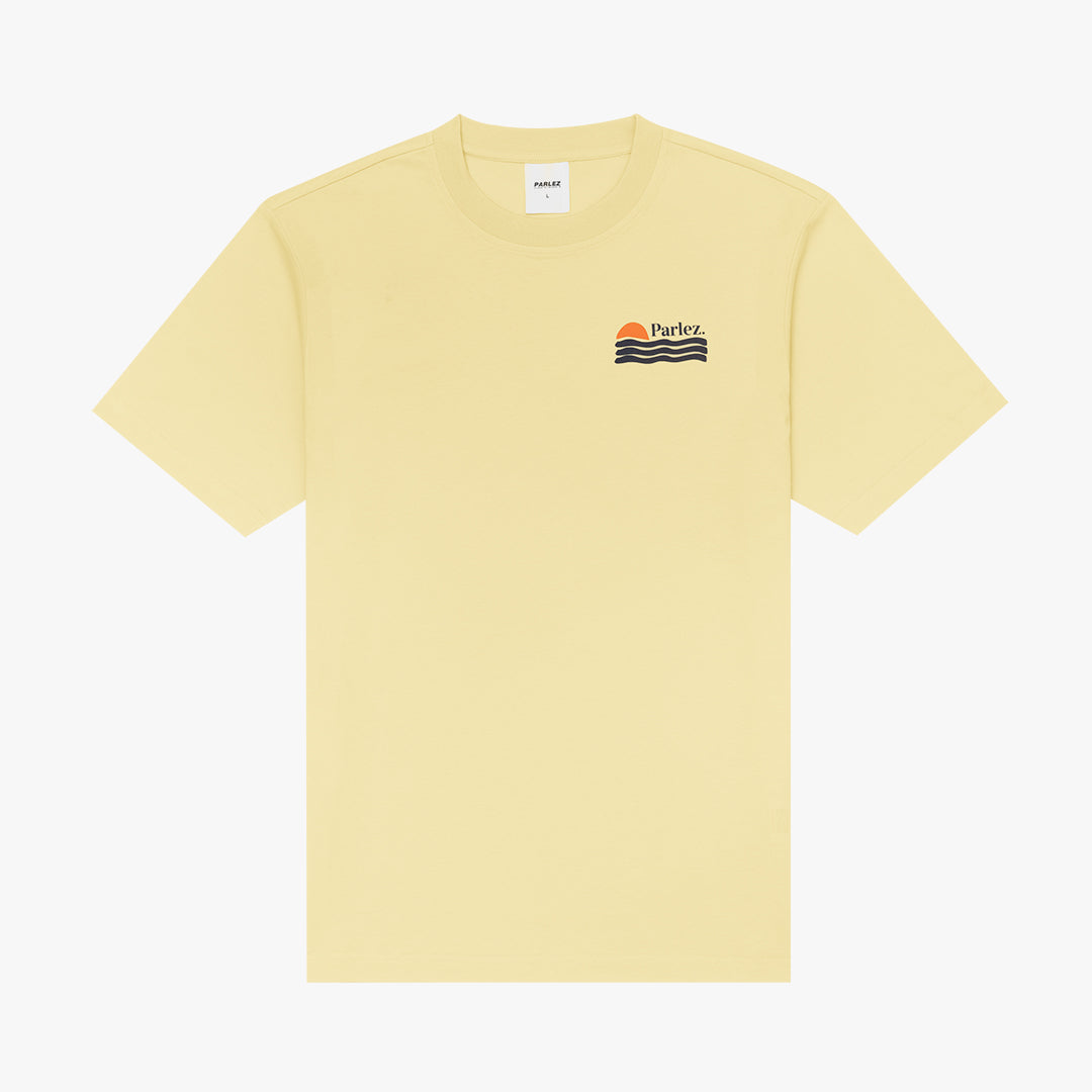 Buy The Parlez Wash T-Shirt Dusky Yellow | Parlez Streetwear