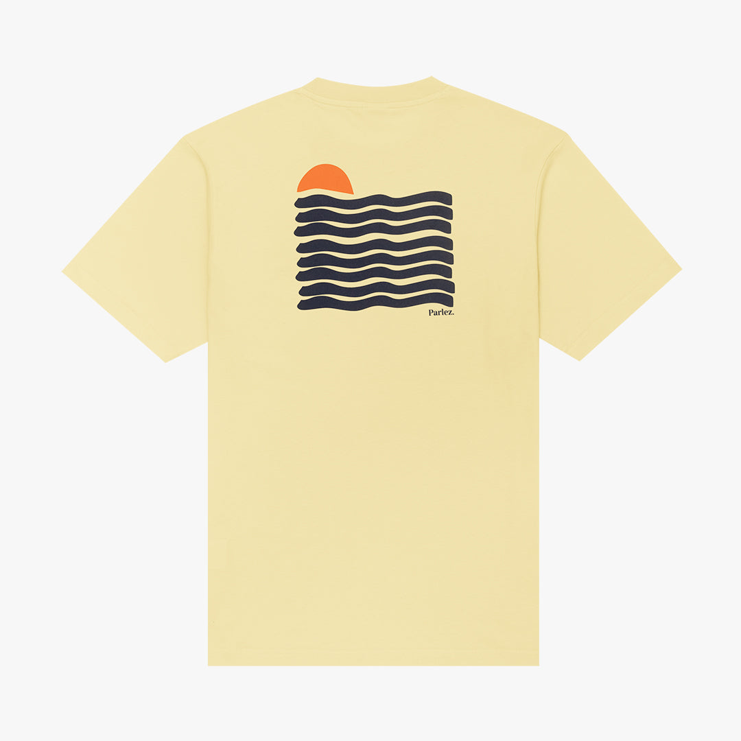 Buy The Parlez Wash T-Shirt Dusky Yellow | Parlez Streetwear