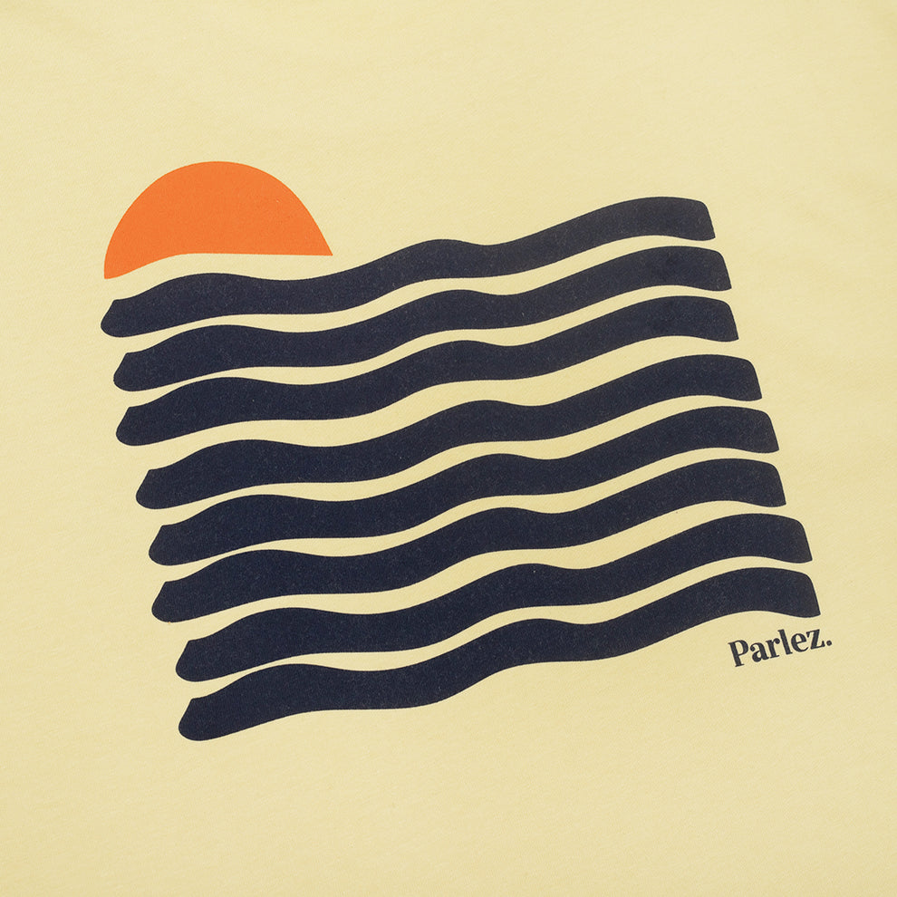 Buy The Parlez Wash T-Shirt Dusky Yellow | Parlez Streetwear