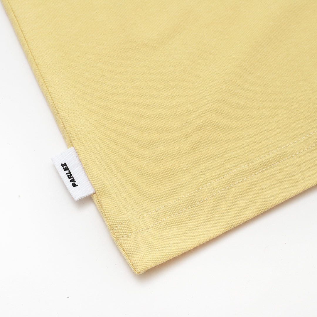 Buy The Parlez Wash T-Shirt Dusky Yellow | Parlez Streetwear